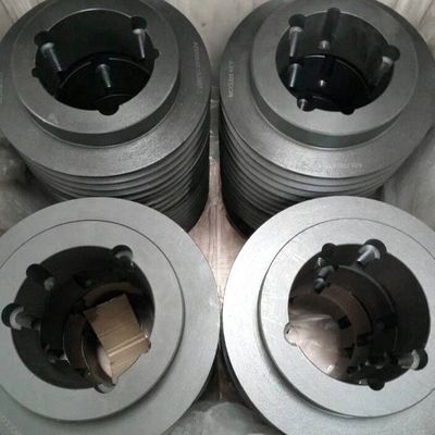 Besi Cor Besar V Belt Pulley Wheel Standar Eropa Untuk Pabrik Manufaktur